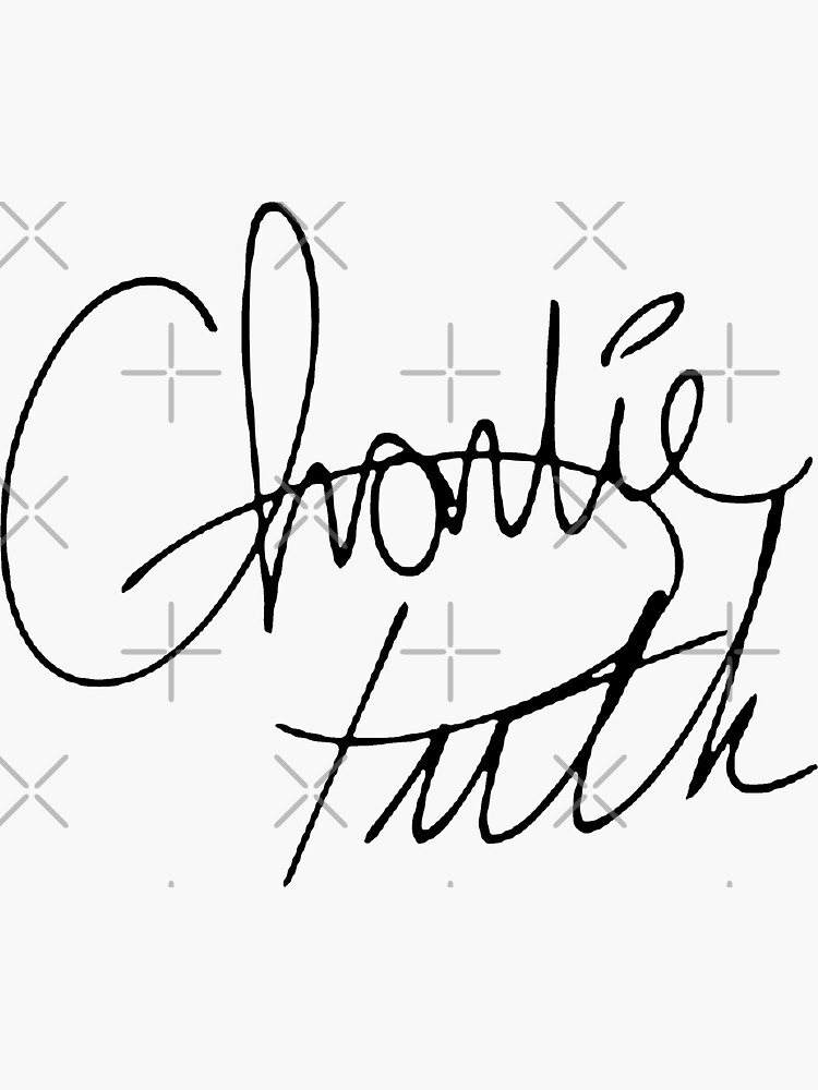"Charlie Puth SIGNATURE" Sticker by SalahEddine5 | Redbubble
