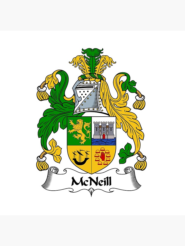 "McNeill Coat of Arms / McNeill Family Crest" Throw Pillow by ...