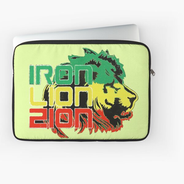 "Reggae Rasta Iron, Lion, Zion" Laptop Sleeve for Sale by piciareiss ...