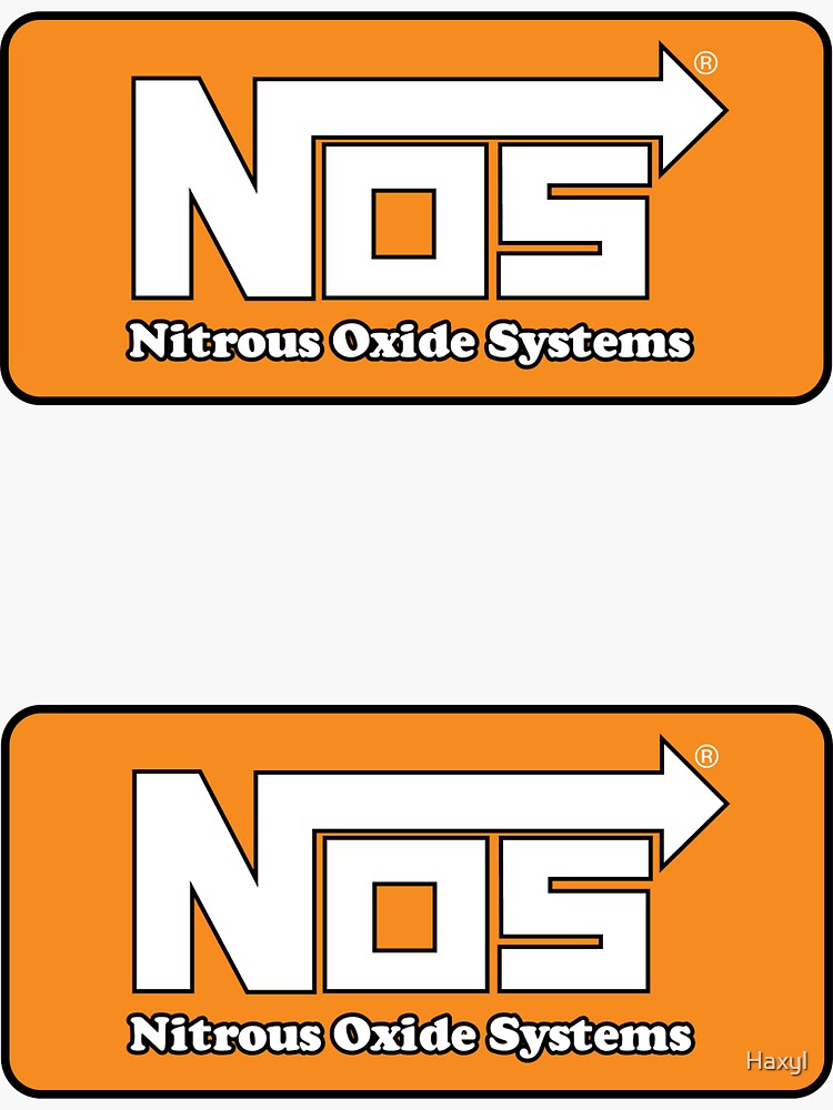 "NOS Nitrous double stickers (2)" Sticker for Sale by Haxyl | Redbubble