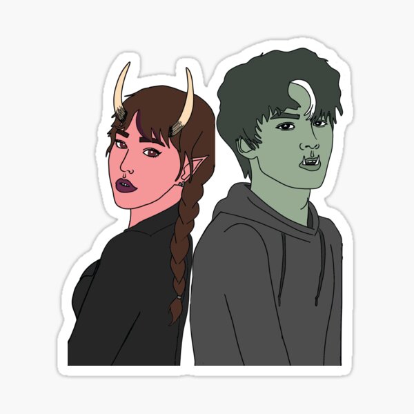 "gorgug and fig D20 fantasy high" Sticker for Sale by robynduck | Redbubble