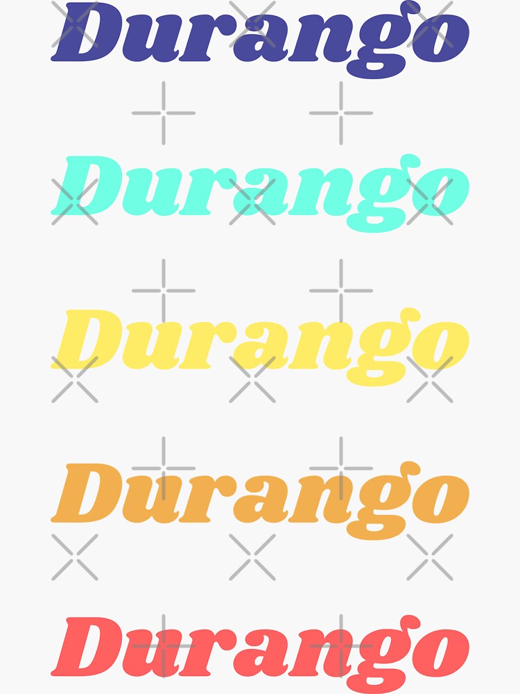 "Durango Colorado Pastel Pack" Sticker for Sale by Taumaturgo | Redbubble