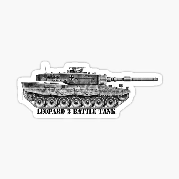 "Leopard 2 German Battle Tank" Sticker for Sale by Warbittles | Redbubble