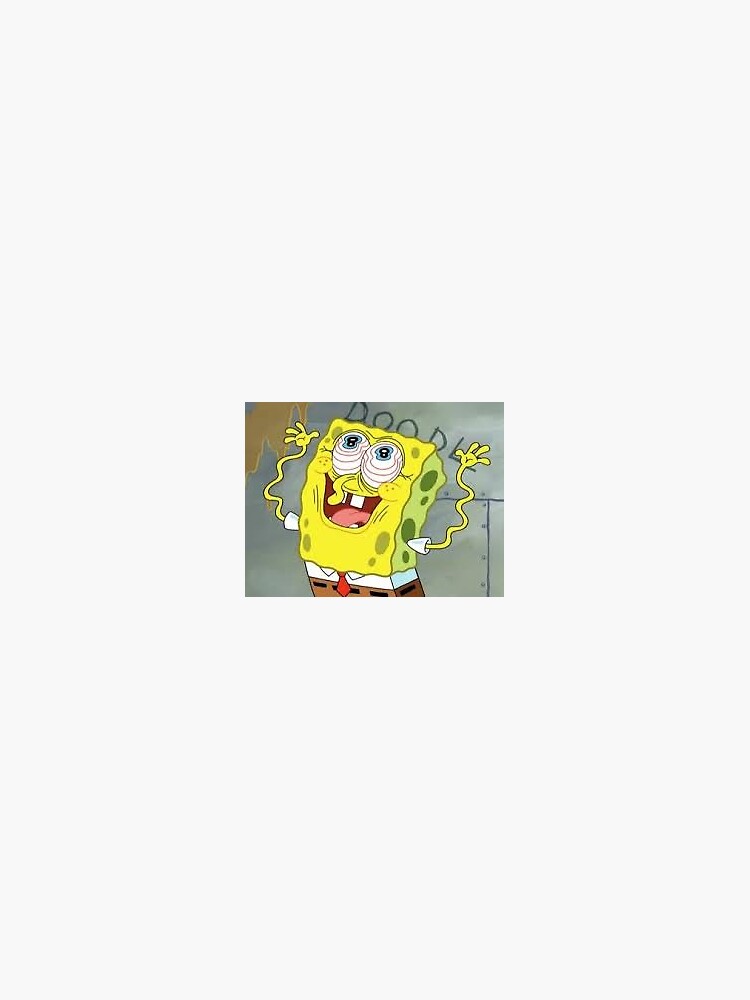"crazy spongebob meme" Sticker for Sale by Areyuukuul | Redbubble