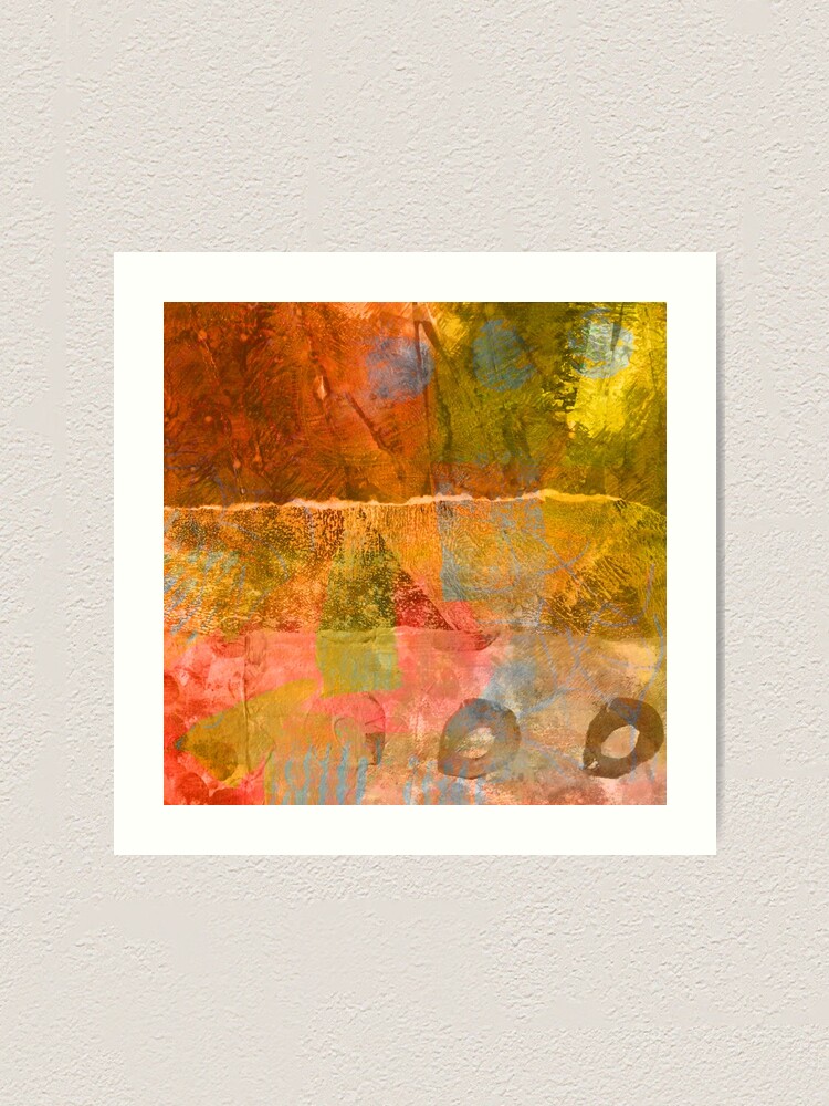 "Abstract Textured Collage Art " Art Print for Sale by NancyMerkle ...