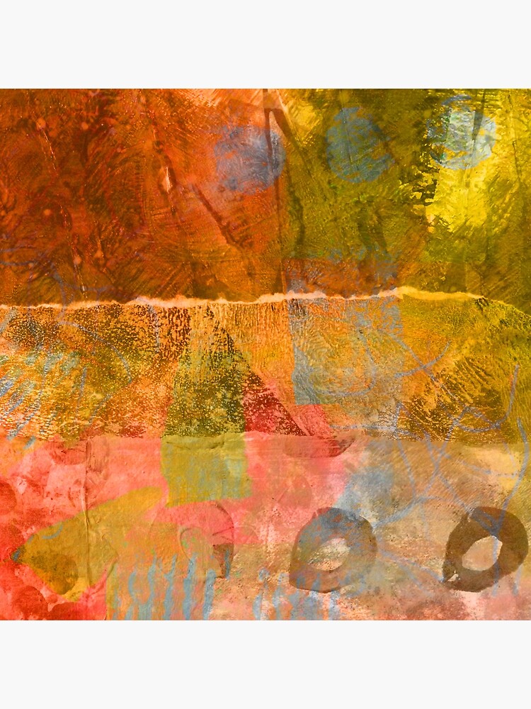 "Abstract Textured Collage Art " Canvas Print by NancyMerkle | Redbubble