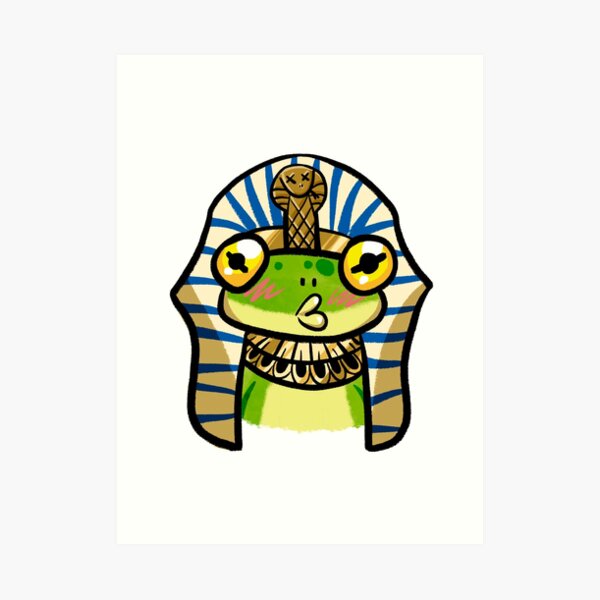 "Egyptian frog god Heket cartoon design" Art Print by Karudraws | Redbubble