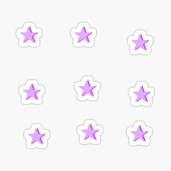 "Purple Stars" Sticker for Sale by sydneyb007 | Redbubble