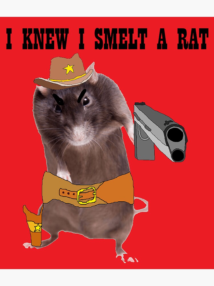 "cowboy rat" Sticker for Sale by weenus-art | Redbubble