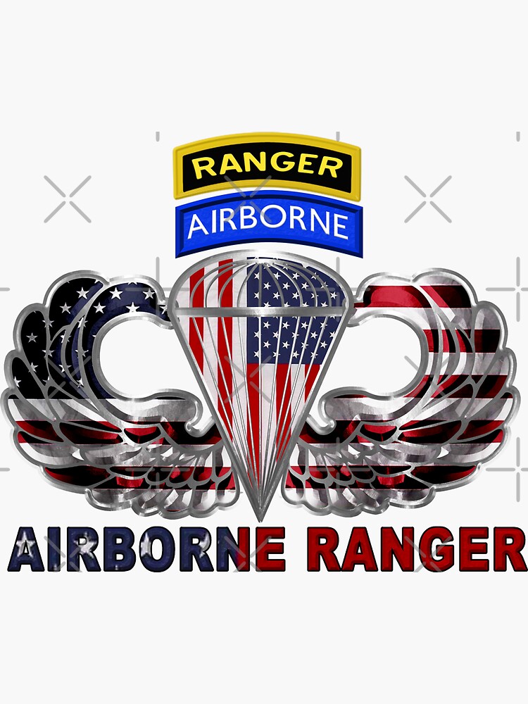 "Airborne Ranger Wings " Sticker for Sale by SoldierAlways | Redbubble