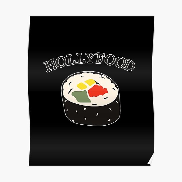 "Hollyfood Korean Food Kimbap" Poster by GBDesigner | Redbubble
