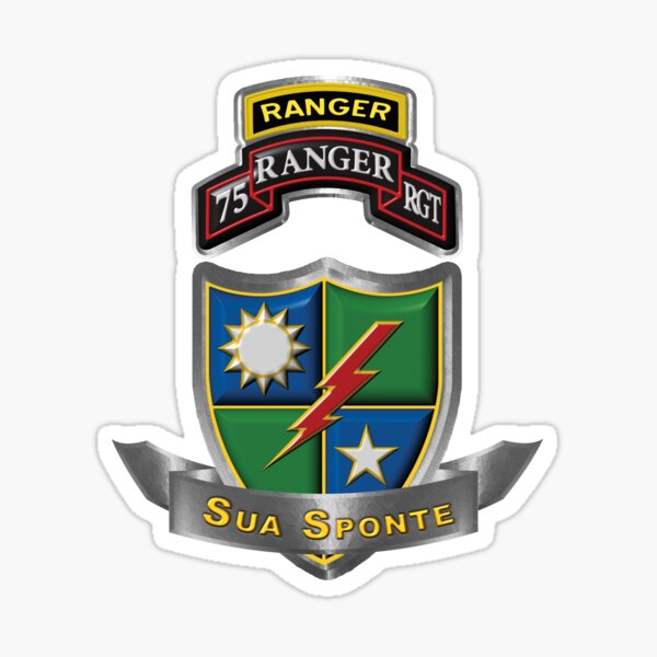 "75th Ranger Regiment “Sua Sponte”" Sticker for Sale by SoldierAlways ...