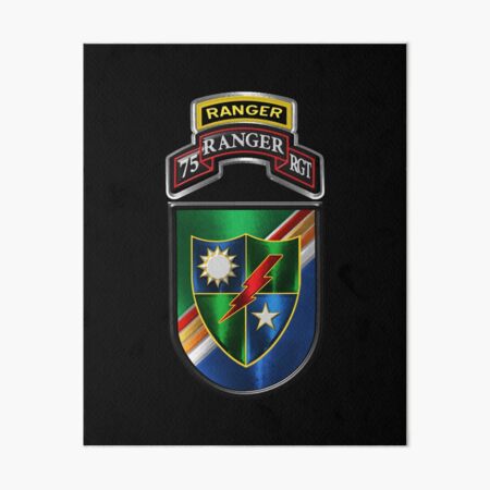 "75th Ranger Regiment Custom Flash" Art Board Print for Sale by ...