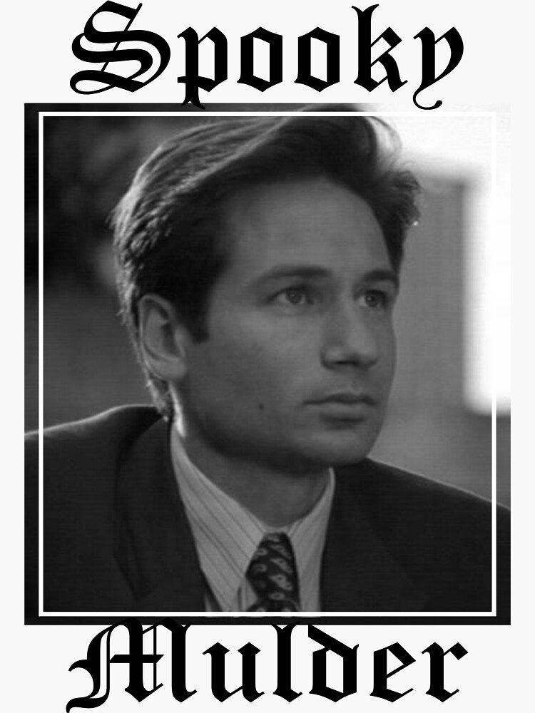 "Spooky Mulder" Sticker for Sale by TheSickTimes | Redbubble