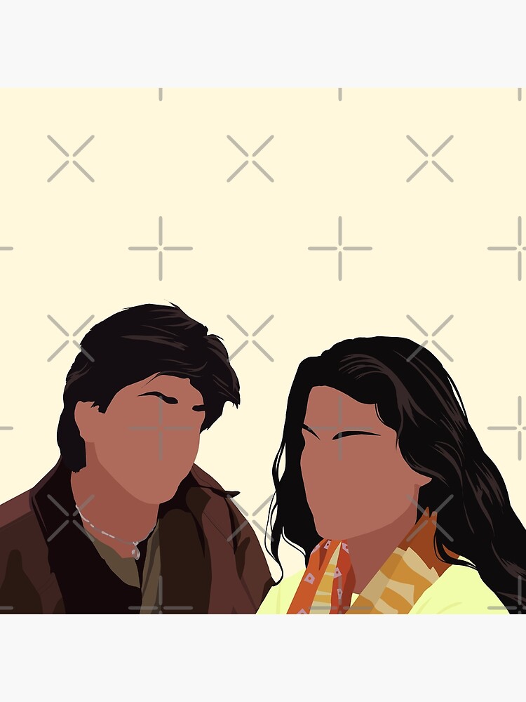 "DDLJ - Simran and raj" Poster for Sale by BollywoodAI | Redbubble