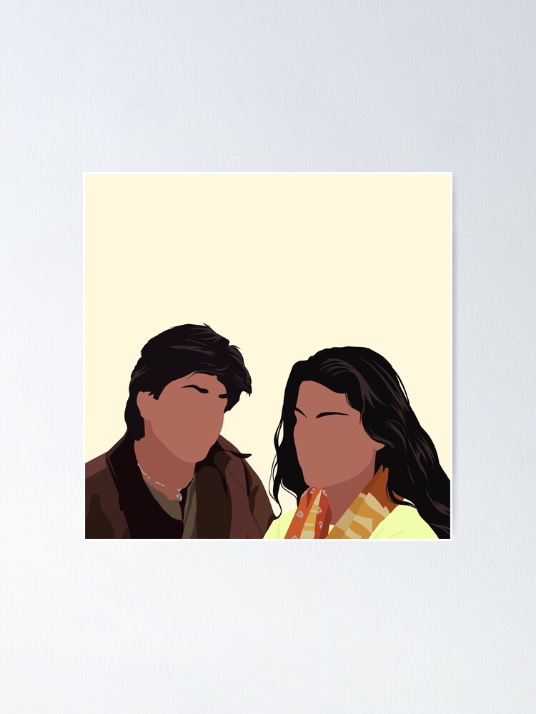 "DDLJ - Simran and raj" Poster for Sale by BollywoodAI | Redbubble