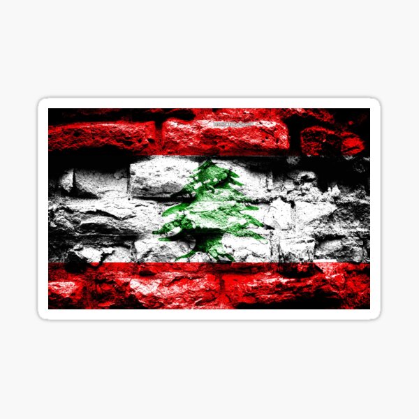 "Lebanese flag" Sticker by Dannimans | Redbubble