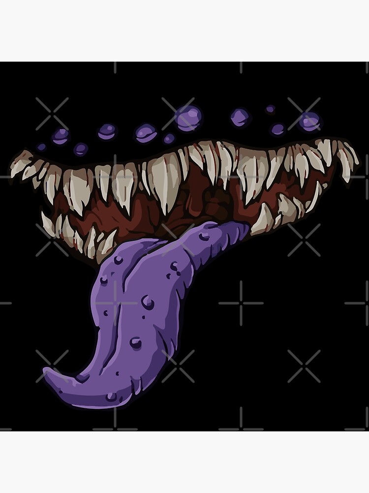 "Dungeons and Dragons Mimic Mouth Print" Poster for Sale by ...