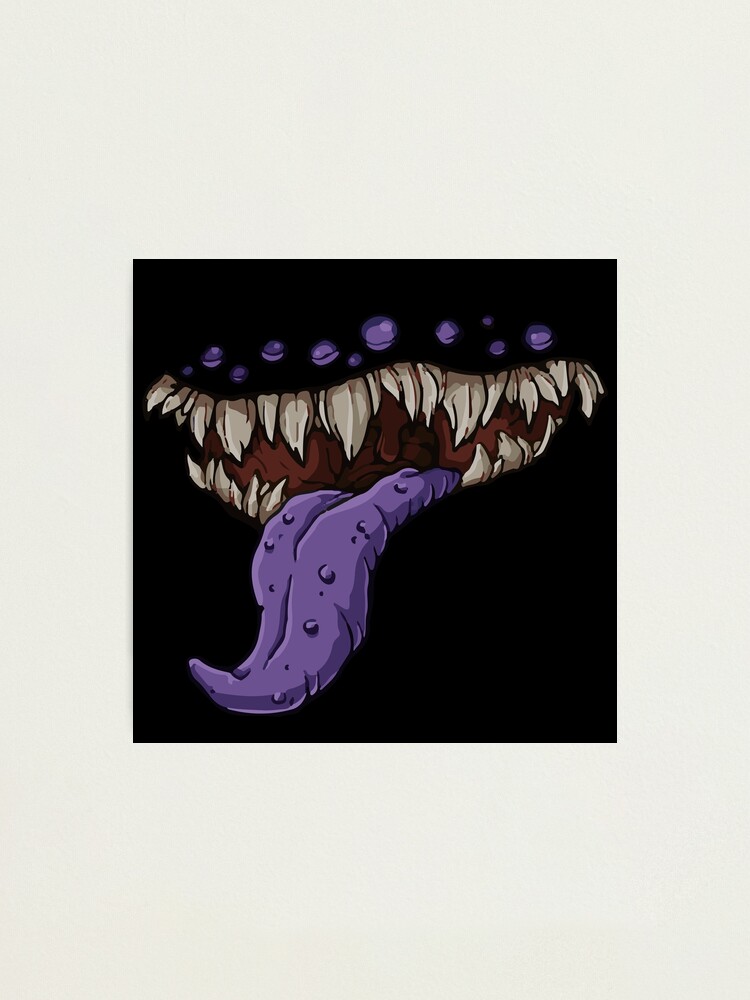 "Dungeons and Dragons Mimic Mouth Print" Photographic Print for Sale by ...