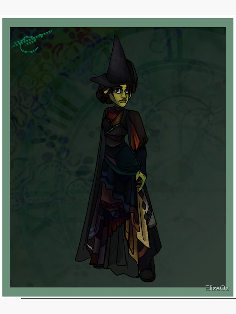 "Elphaba - Wicked Witch" Sticker for Sale by ElizaOz | Redbubble