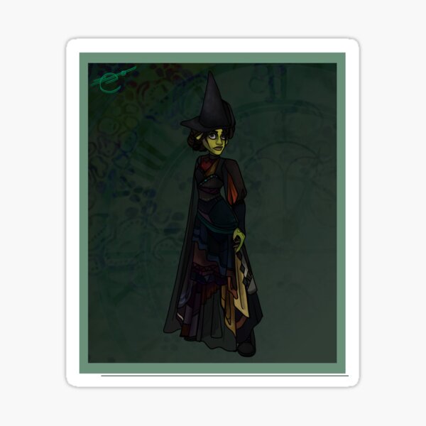 "Elphaba - Wicked Witch" Sticker for Sale by ElizaOz | Redbubble