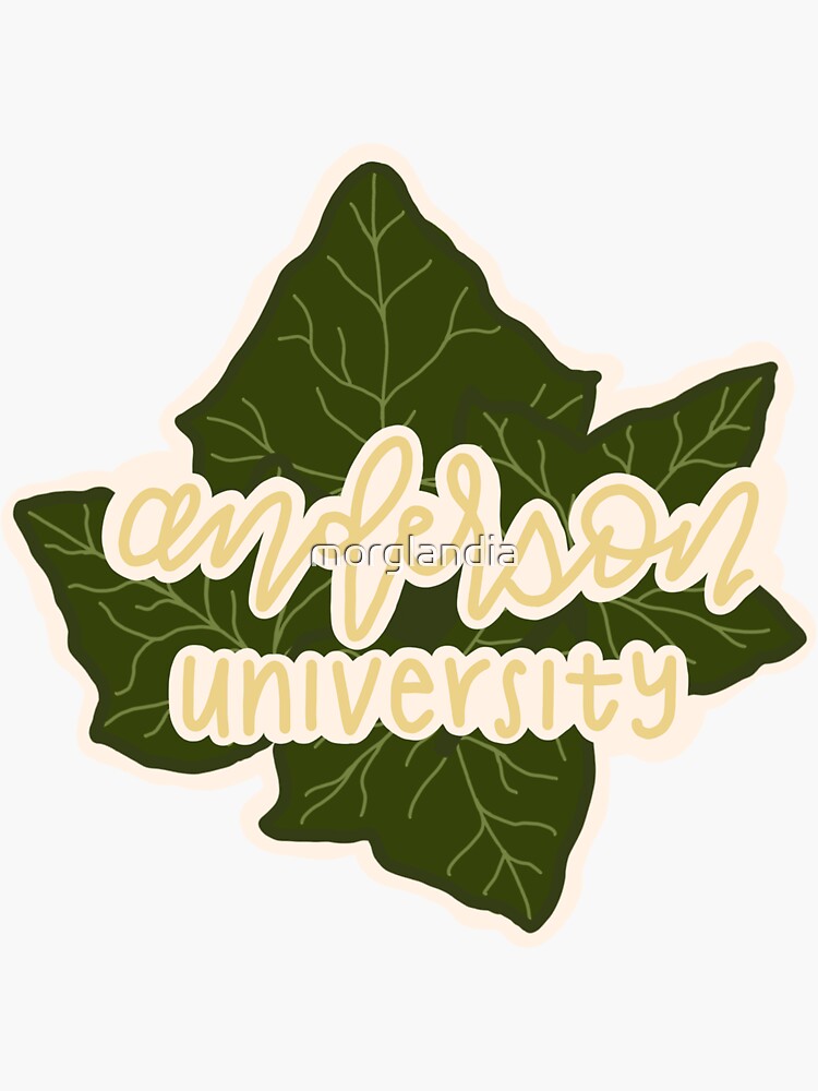 "Anderson University Ivy Leaves Sticker" Sticker for Sale by morglandia ...