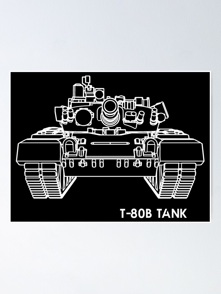 "T80B Main Battle Tank" Poster by Arassa | Redbubble