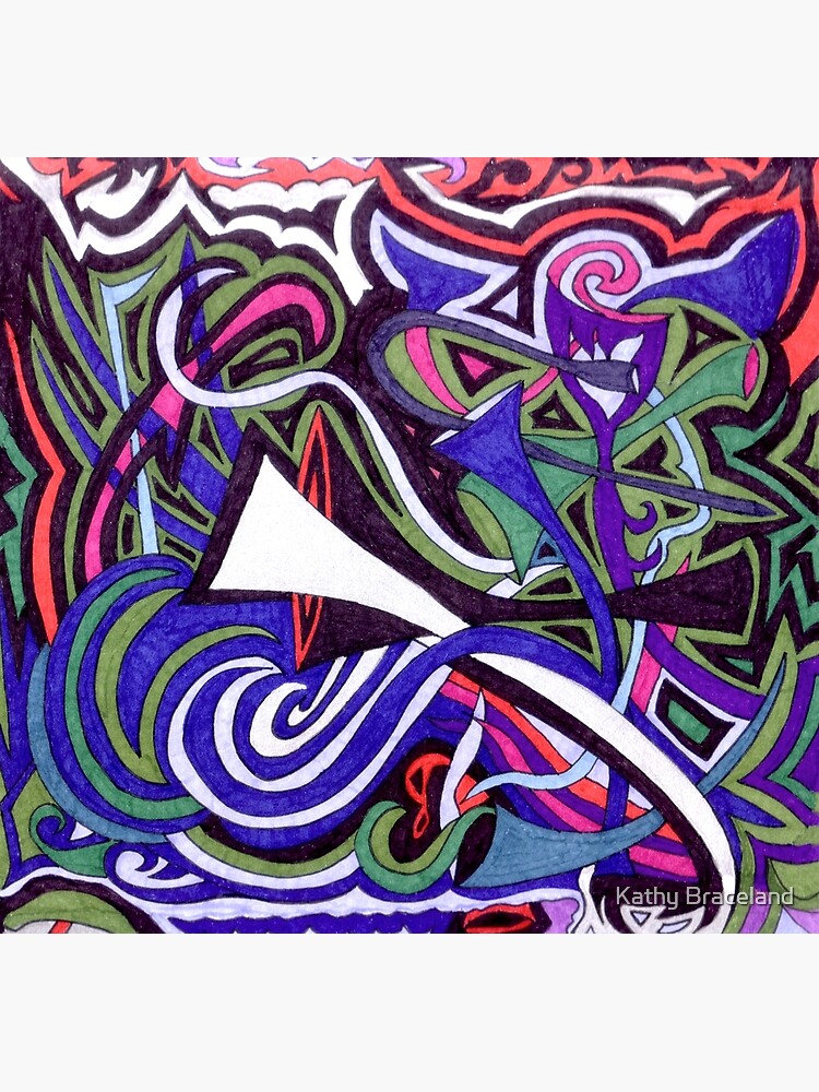 "Original Art - Abstract of Music and Instruments - Let the Music Flow ...