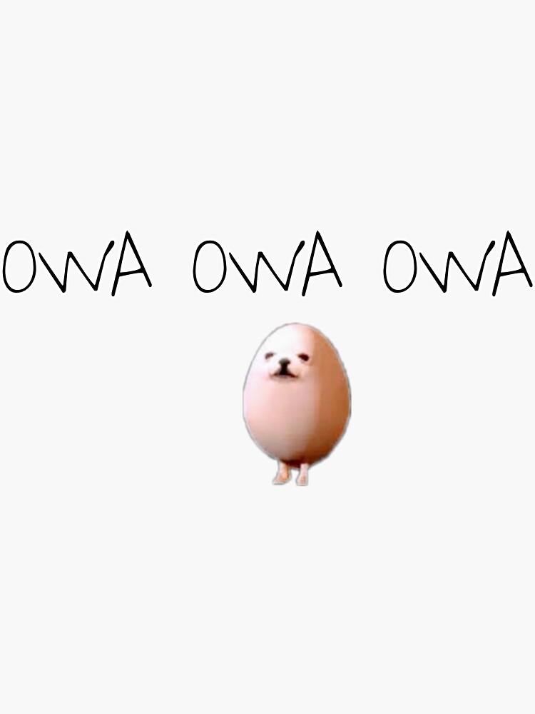 "OwaOwa stickers" Sticker for Sale by willyRedo | Redbubble