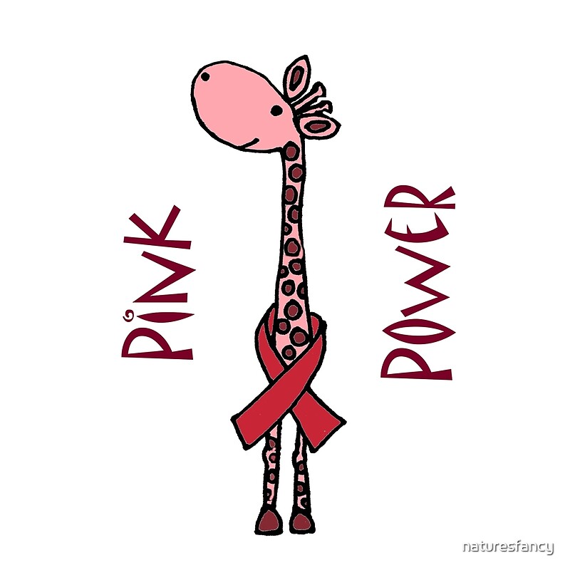 "Funny Cool pink Giraffe Pink Power Cartoon" by naturesfancy | Redbubble