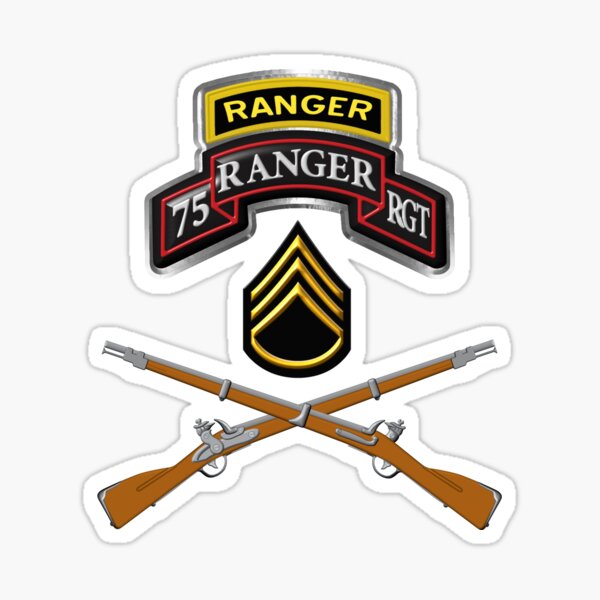"75th Ranger Regiment “Ranger Staff Sergeant”" Sticker by SoldierAlways ...