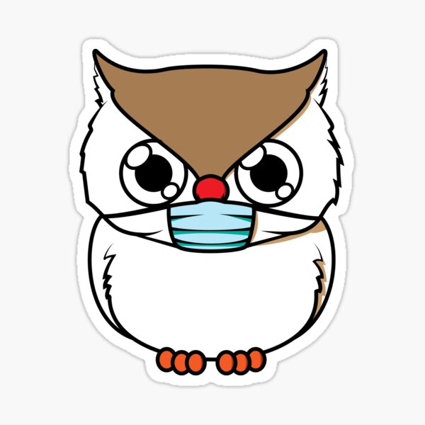 "Safe Owl, Cute Owl" Sticker for Sale by anuranmukherjee | Redbubble