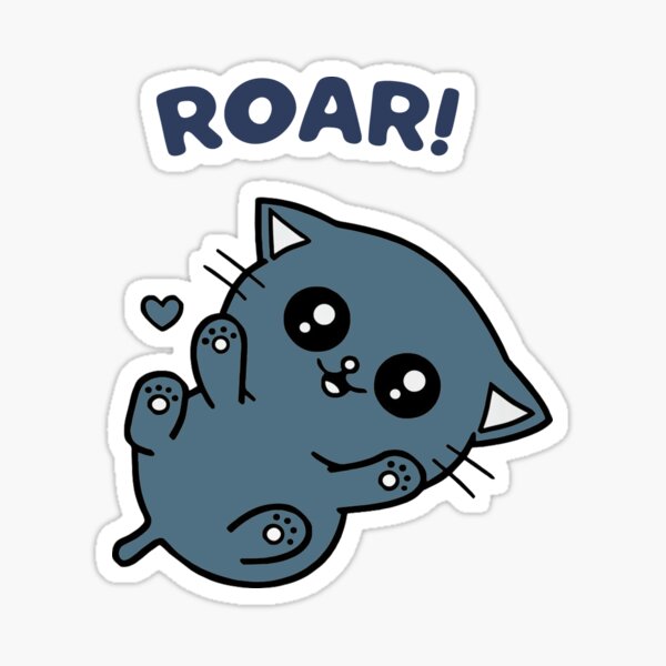 "Roaring kitty" Sticker for Sale by TheLucasStory | Redbubble