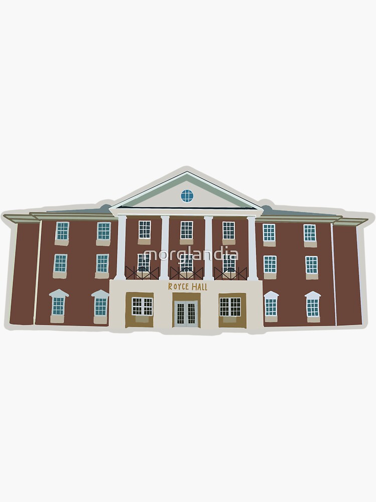 "Royce Hall Anderson University Housing Sticker" Sticker for Sale by ...