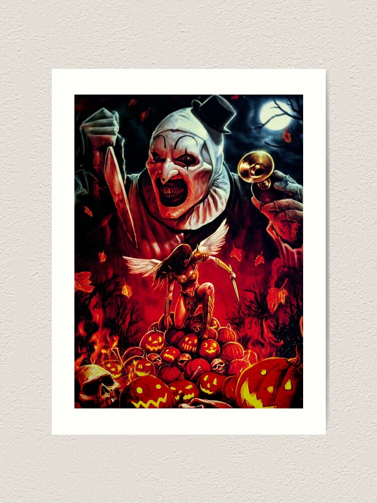 "Terrifier art the clown horror merch poster " Art Print for Sale by ...
