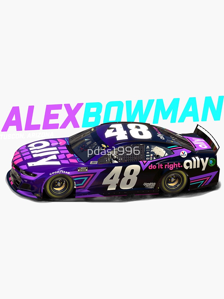 "Alex Bowman 2021" Sticker for Sale by pdas1996 | Redbubble