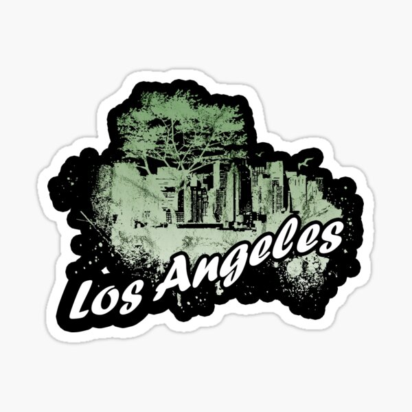 "Los Angeles LA City" Sticker for Sale by titanosdesign | Redbubble