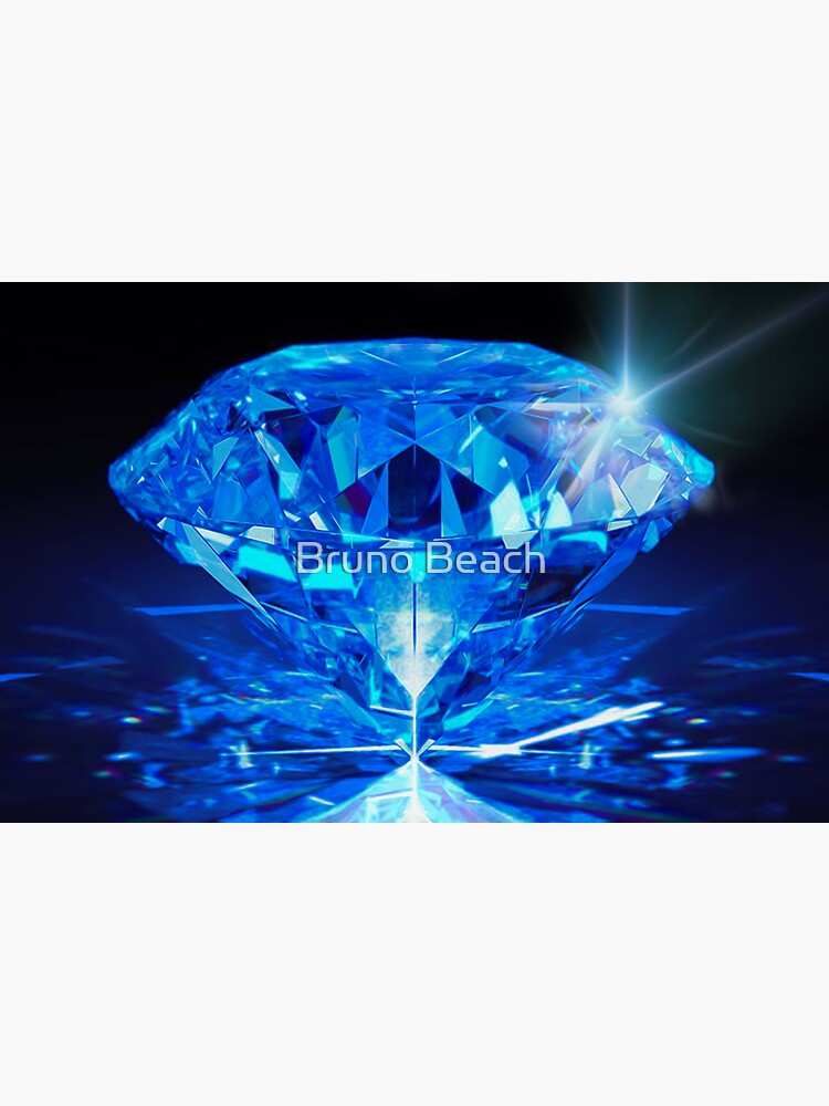 "Precious Blue diamond" Sticker for Sale by BrunoBeach | Redbubble