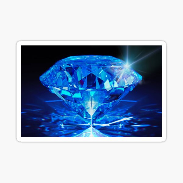 "Precious Blue diamond" Sticker for Sale by BrunoBeach | Redbubble