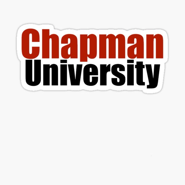 "Chapman University" Sticker for Sale by machasgear | Redbubble