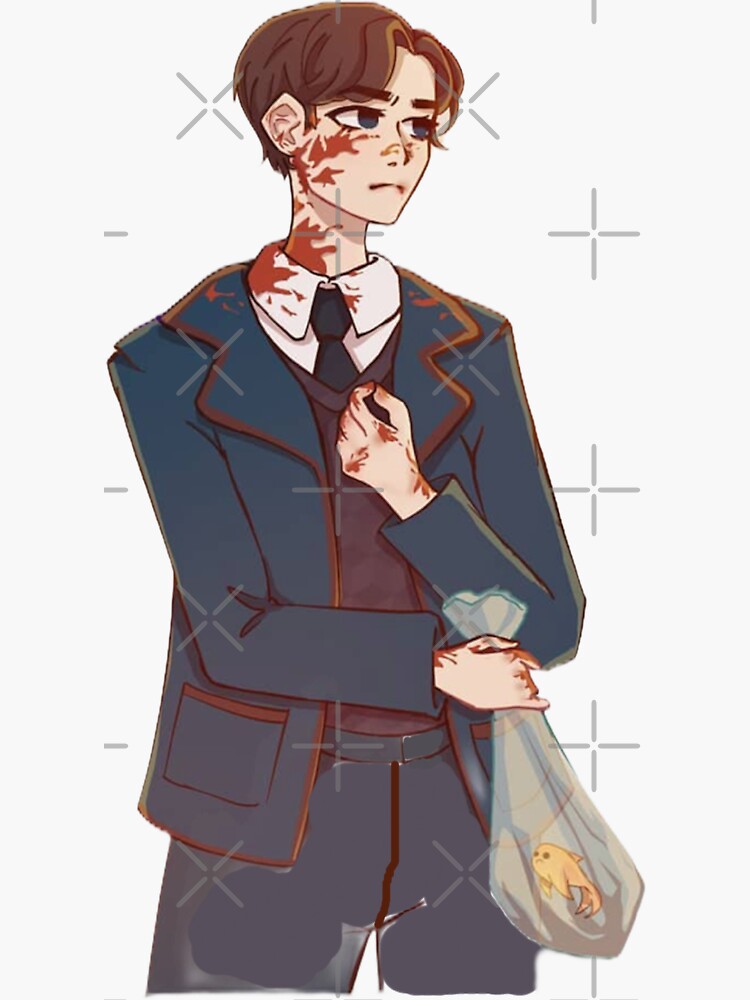 "Aidan Gallagher fanart" Sticker for Sale by Perlashop1 | Redbubble