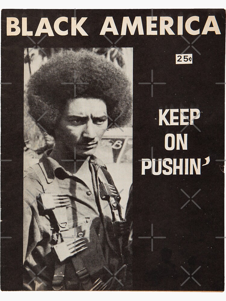 "Black America - Keep on Pushin - Black Panthers - BLM " Sticker by ...