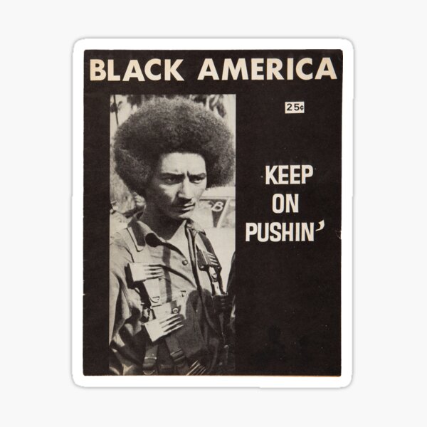 "Black America - Keep on Pushin - Black Panthers - BLM " Sticker by ...