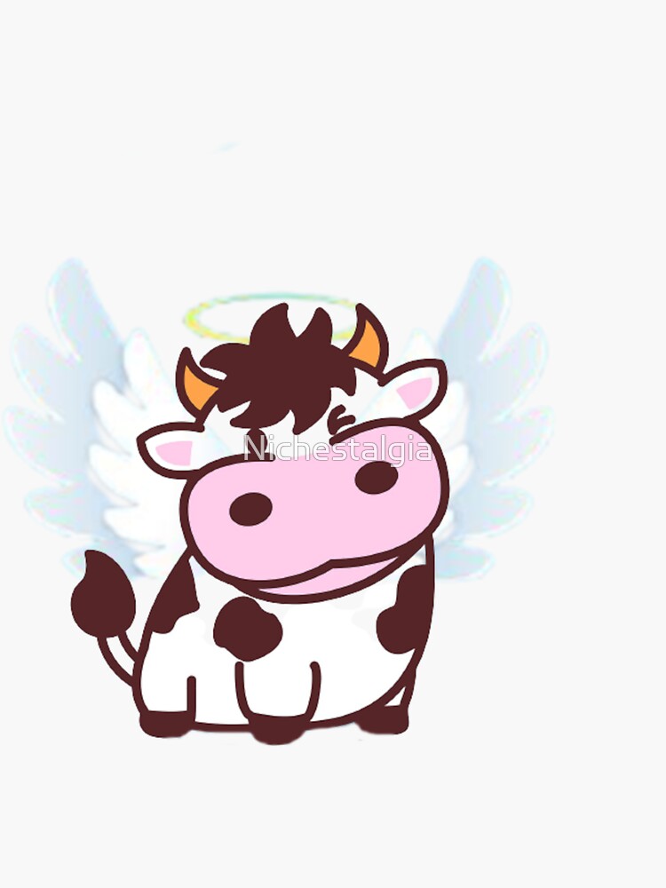 "Holy Cow" Sticker by Nichestalgia | Redbubble