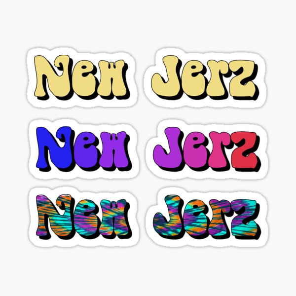 "New Jerz Sticker Pack " Sticker for Sale by AlphaElement | Redbubble