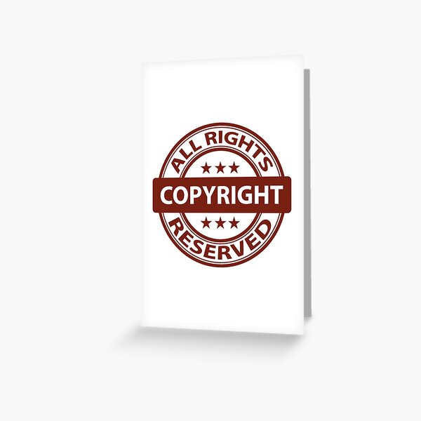 " Copyright All Rights Reserved Symbol PNG " Greeting Card for Sale by ...