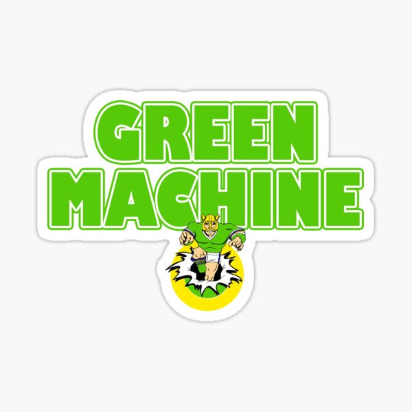 "Green Machine " Sticker by Undefeatd | Redbubble