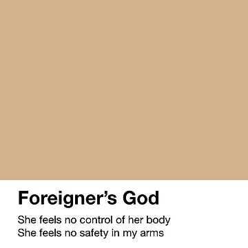 "Foreigner's God by Hozier - Pantone" Sticker for Sale by Kaley Wisner ...