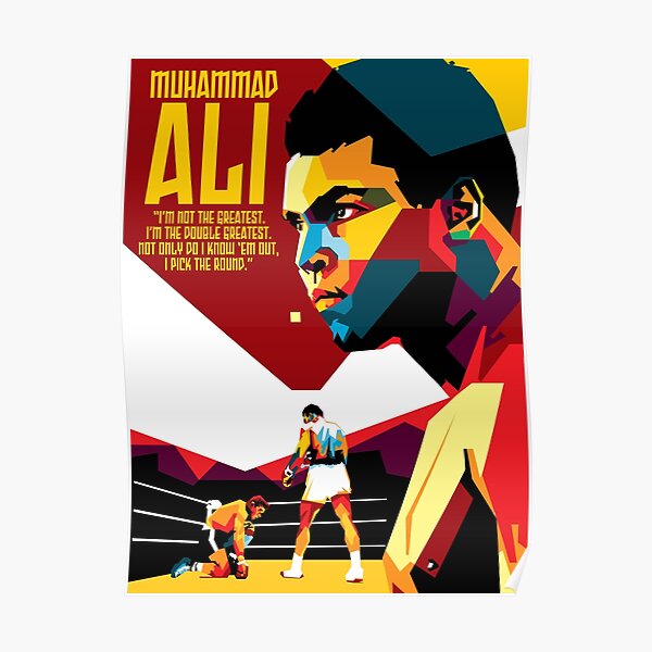 "MUHAMMAD ALI POP ART" Poster by MaknaArtwork | Redbubble