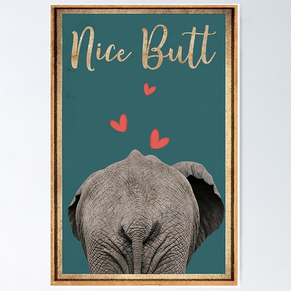 "Nice butt Vertical Poster" Poster for Sale by zuzinstr | Redbubble